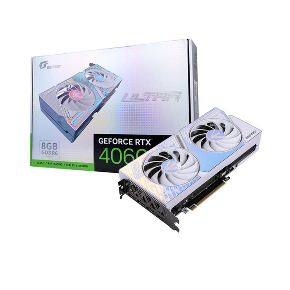 Card màn hình COLORFUL iGame GeForce RTX 4060 Ultra White DUO OC 8GB-V ...